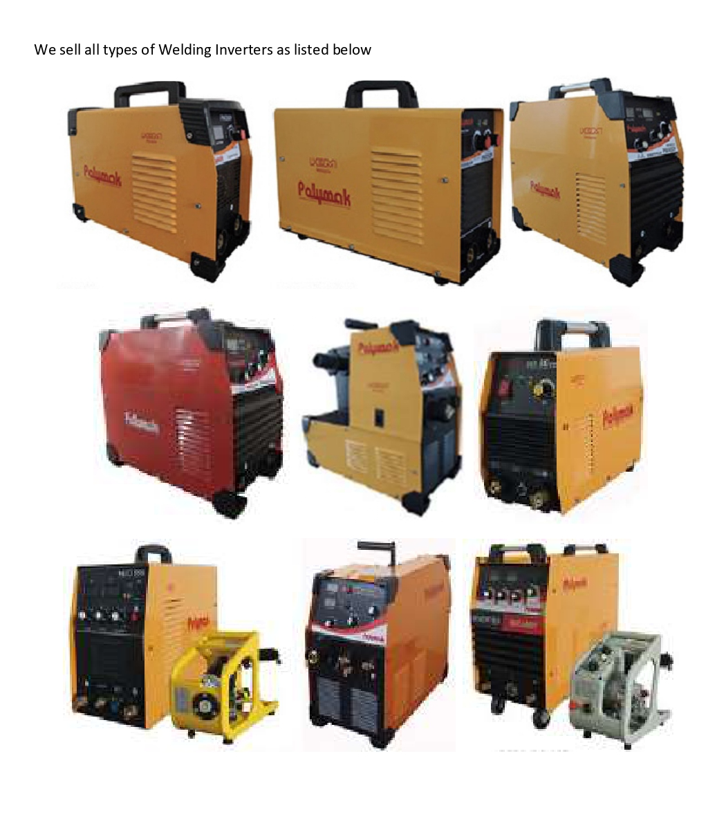 Welding Machines - sriashvithatrader.com